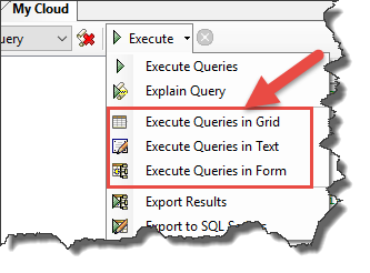 Displaying Query Results